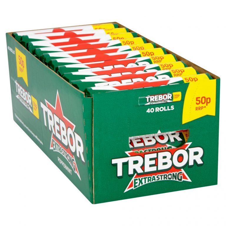 Trebor Extra Strong Peppermint Mints Roll (40x 41.3g) kaufen ️ 27,99