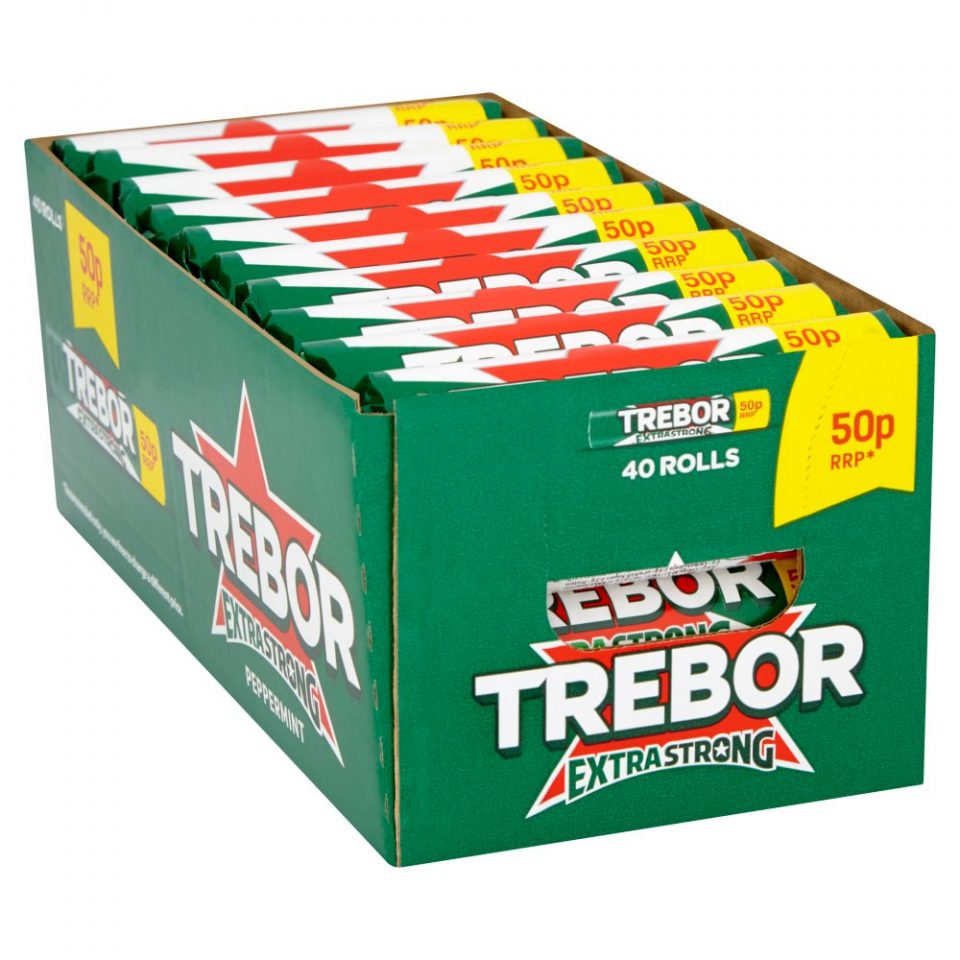Trebor Extra Strong Peppermint Mints Roll (40x 41.3g) kaufen ️ 27,99